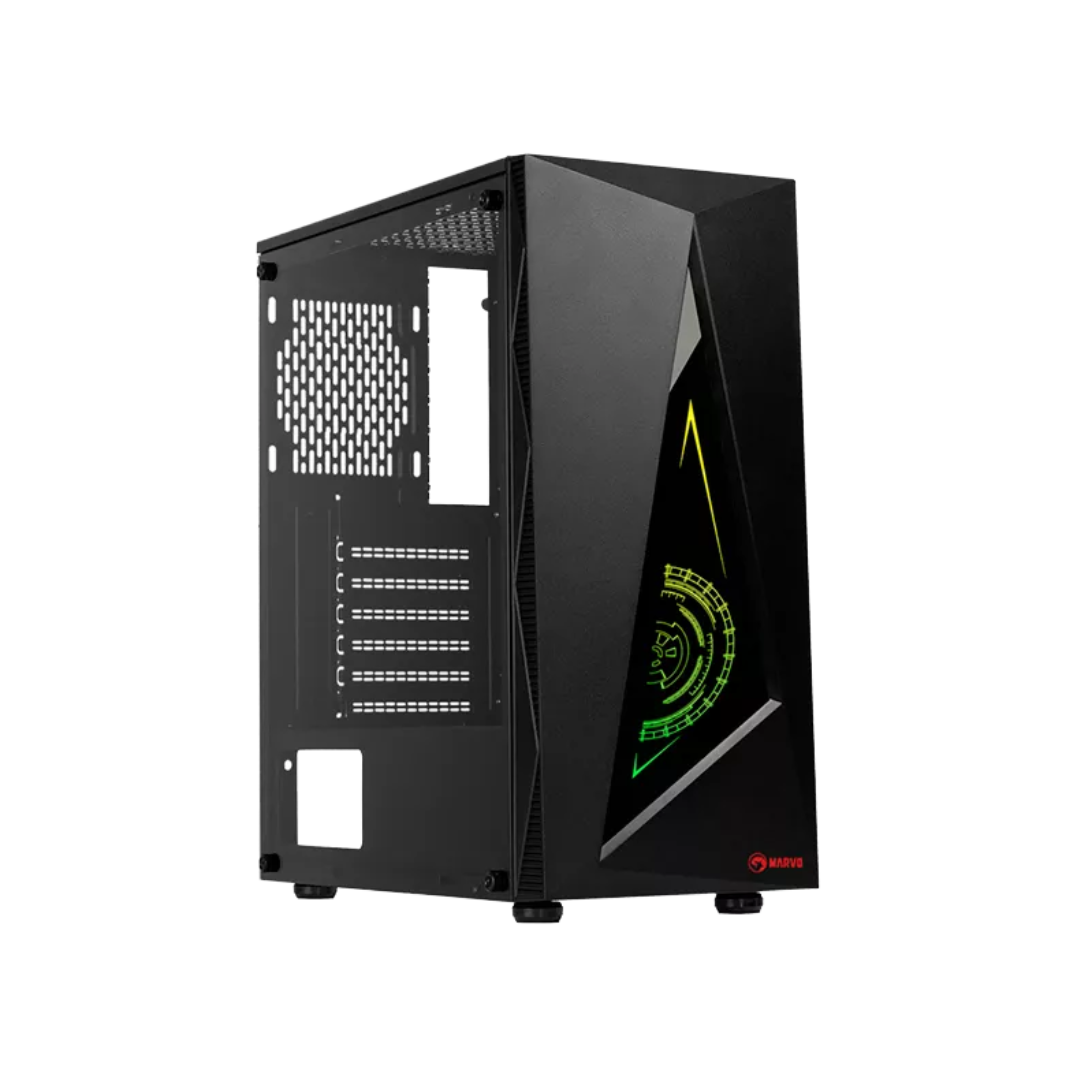 Case Marvo CA 119 RGB MID TOWER ATX NEGRO – Andicom